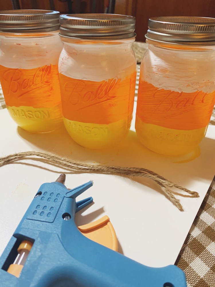 Halloween Candy-Corn Jar Lanterns – Kate with a Twang