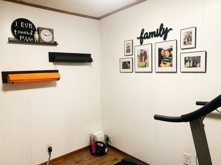 At-Home Gym Corner DIY – Kate with a Twang